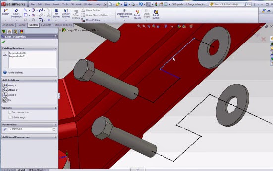 Solidworks Explode Assembly Drawing, Part 1, Explode Line Sketch ...