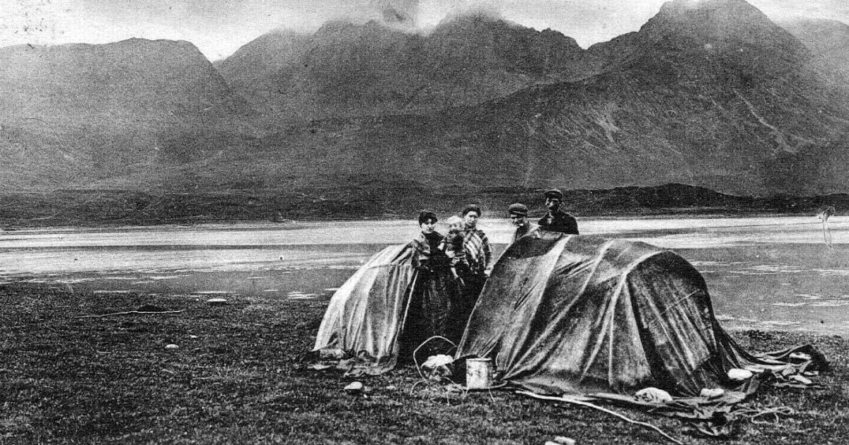 Tour Scotland: Old Photograph Of A Gypsy Camp By Loch Slapin Isle Of ...