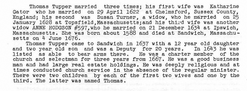 My Family History: a never ending story: Immigrant Ancestors -- Thomas ...