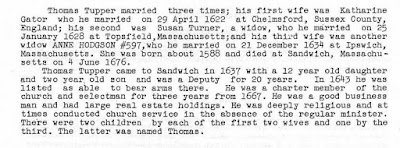 My Family History: a never ending story: Immigrant Ancestors -- Thomas ...