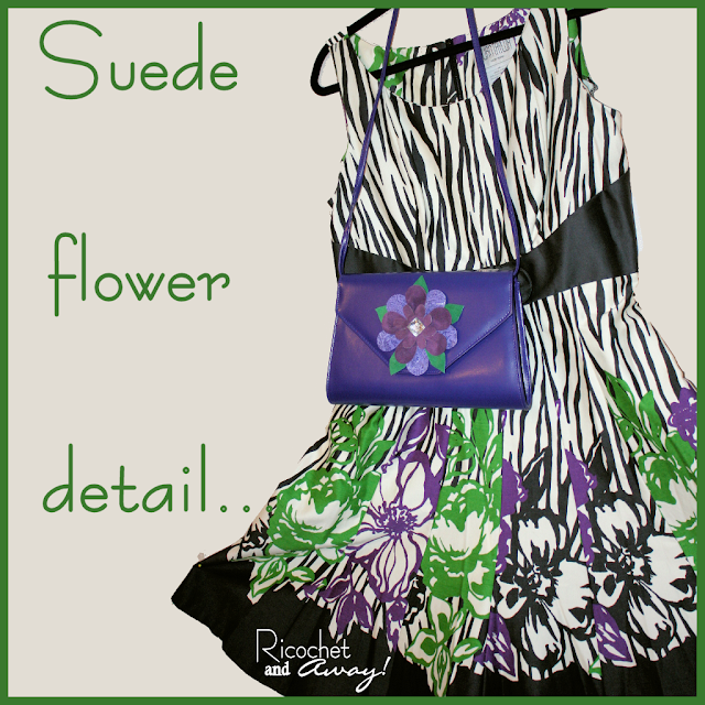 Ricochet and Away!: Suede Flower Detail