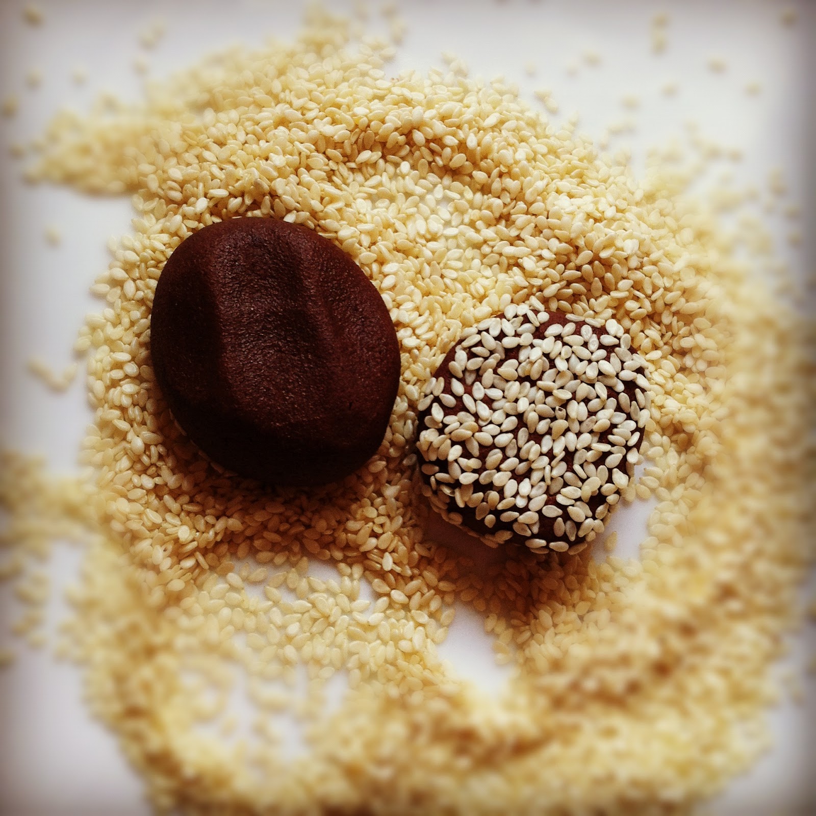 Babaduck: Chocolate Peanut Butter Sesame Cookies