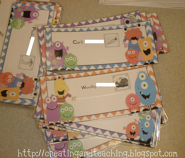 Monster Name Tags--Freebie! | creating & teaching