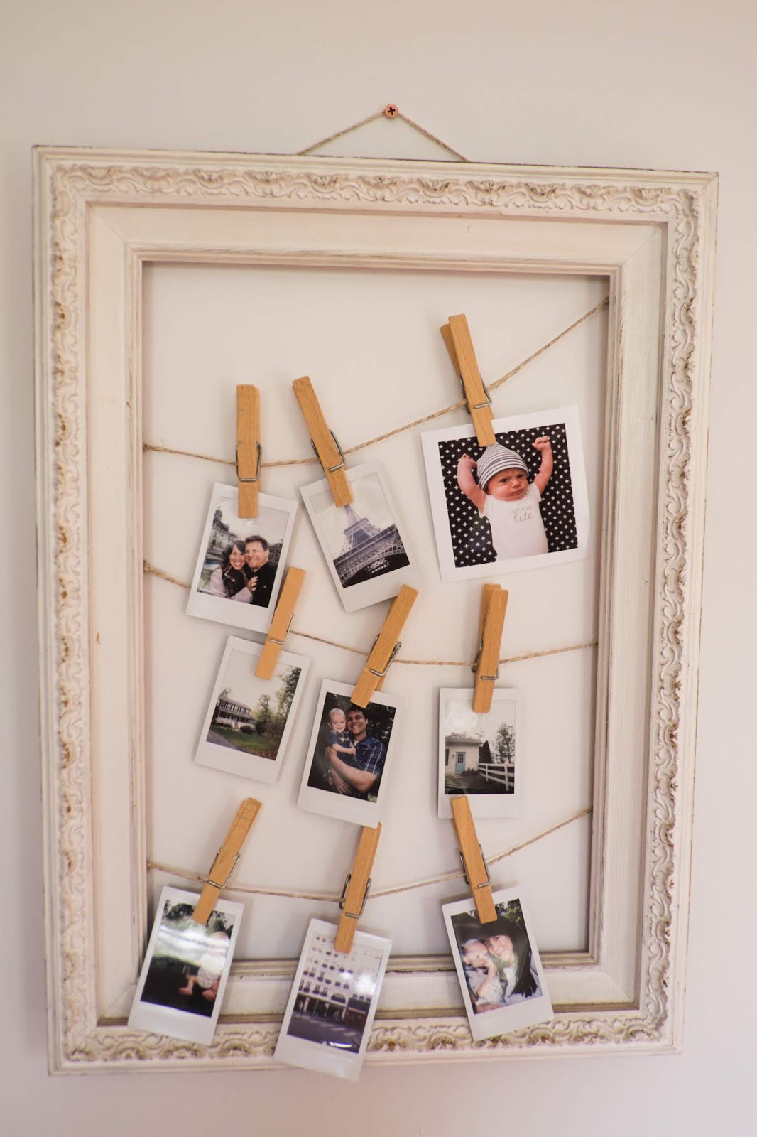 Domestic Fashionista: DIY Photo Board And Simple Photo Display