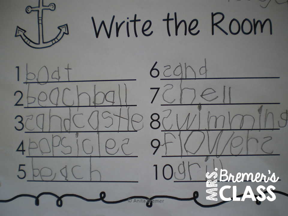 Summer Write the Room and More Literacy Work Stations | Mrs. Bremer's Class