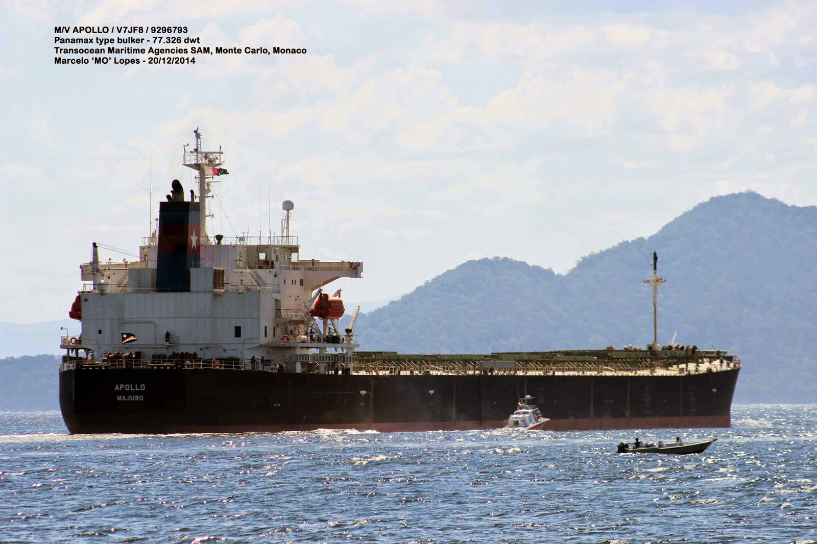 Santos Shiplovers: M/V Apollo / V7JF8 - Panamax da Transocean Maritime ...