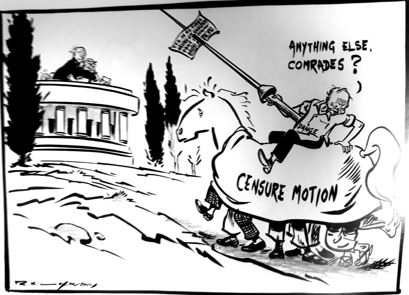 R.K. Laxman's Cartoons: Communists in India