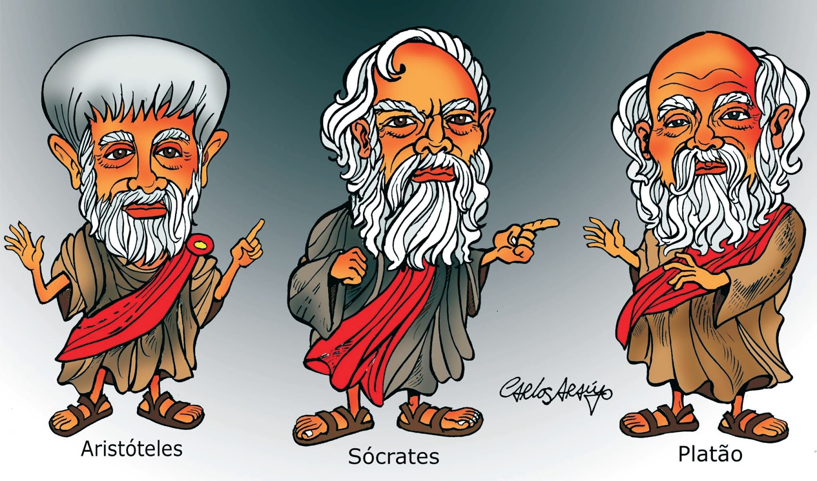 Carlos Araújo Ilustrador Artistico: Filósofos
