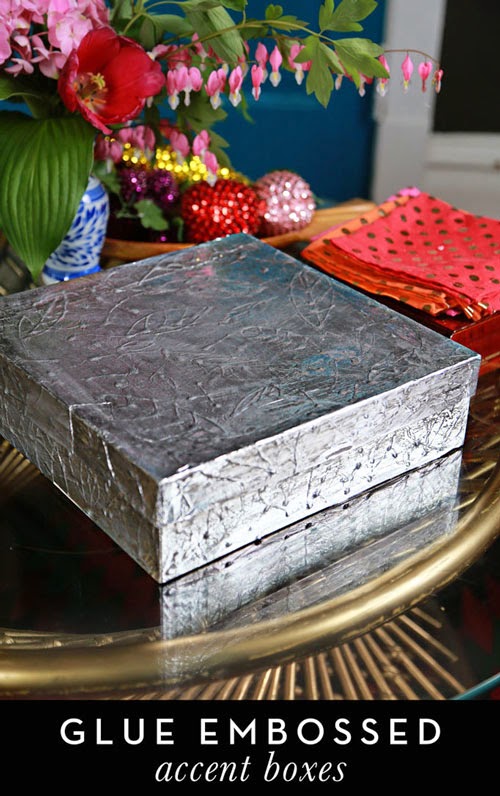 iLoveToCreate Blog: Glue Embossed Accent Boxes