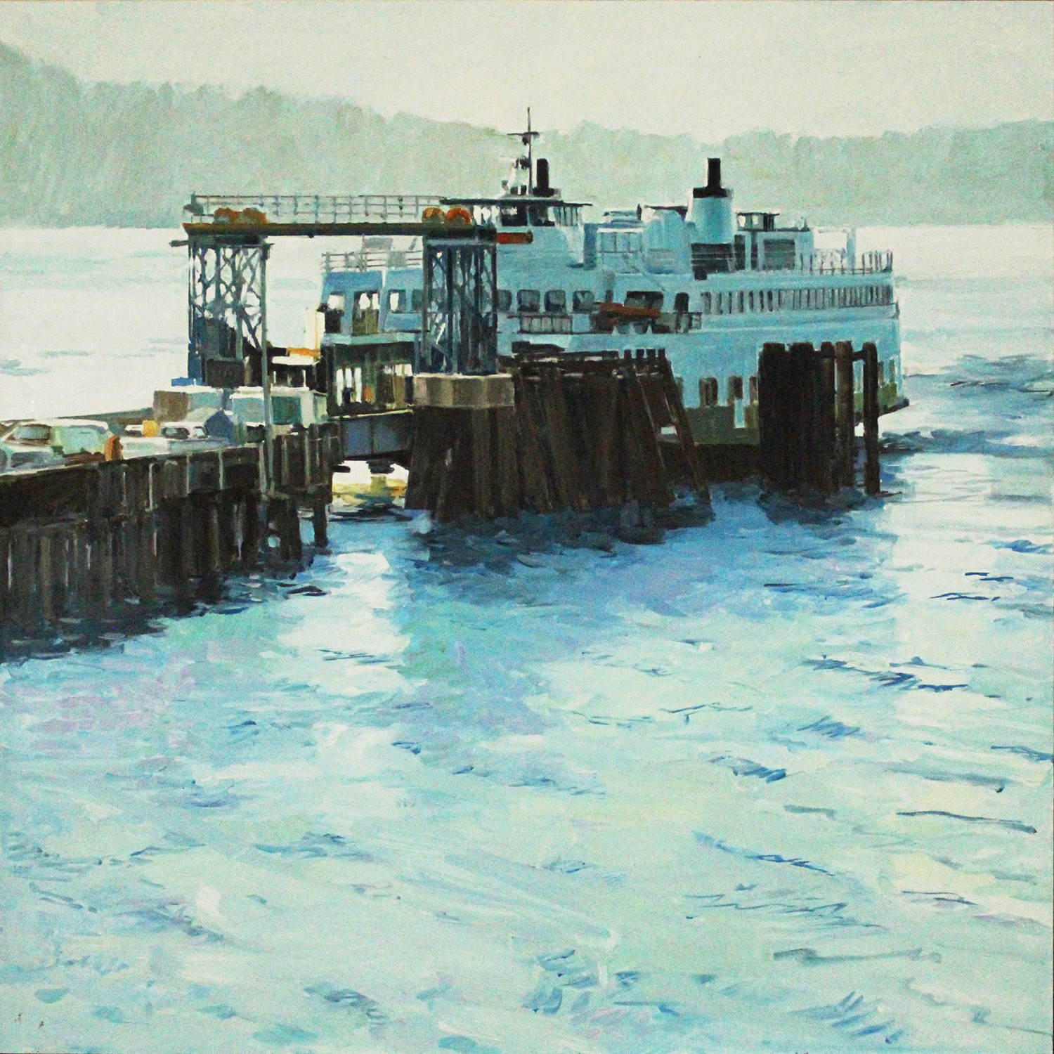Gretchen Hancock's Paintings: Ferry at Fauntleroy SOLD