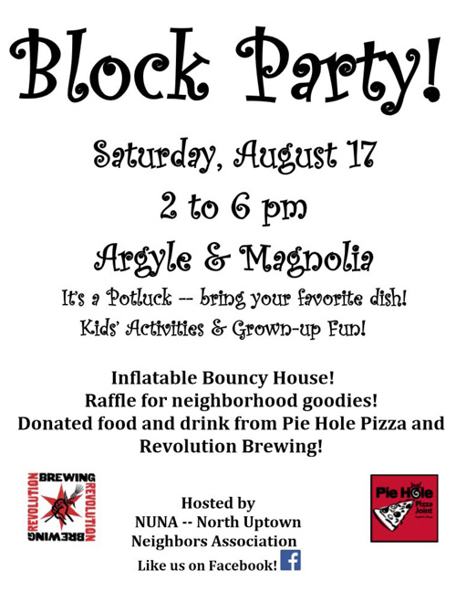 Uptown Update: Pizza & Brewskies & More At NUNA's Block Party!