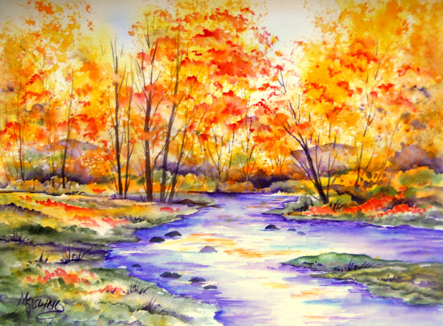 Martha Kisling Art With Heart : AUTUMN Stream - Off to Missouri