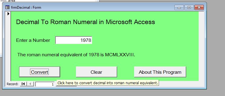 Free Programming Source Codes And Computer Programming Tutorials Decimal To Roman Numeral In 1107
