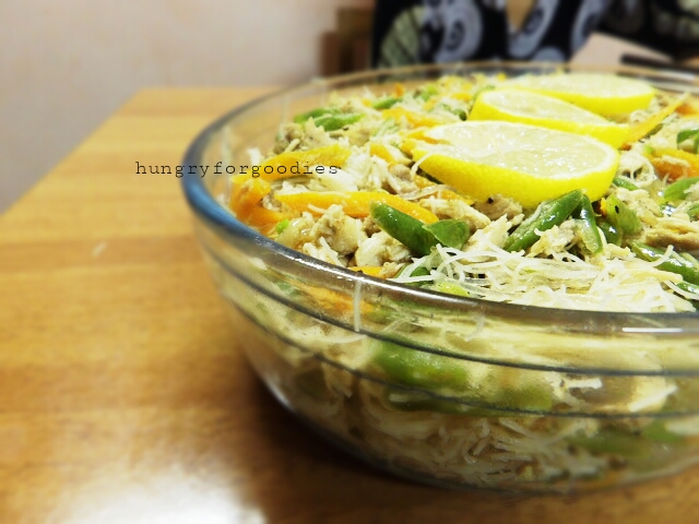 Pancit Bihon Filipino Vermicelli Noodles Recipe | Hungry for Goodies