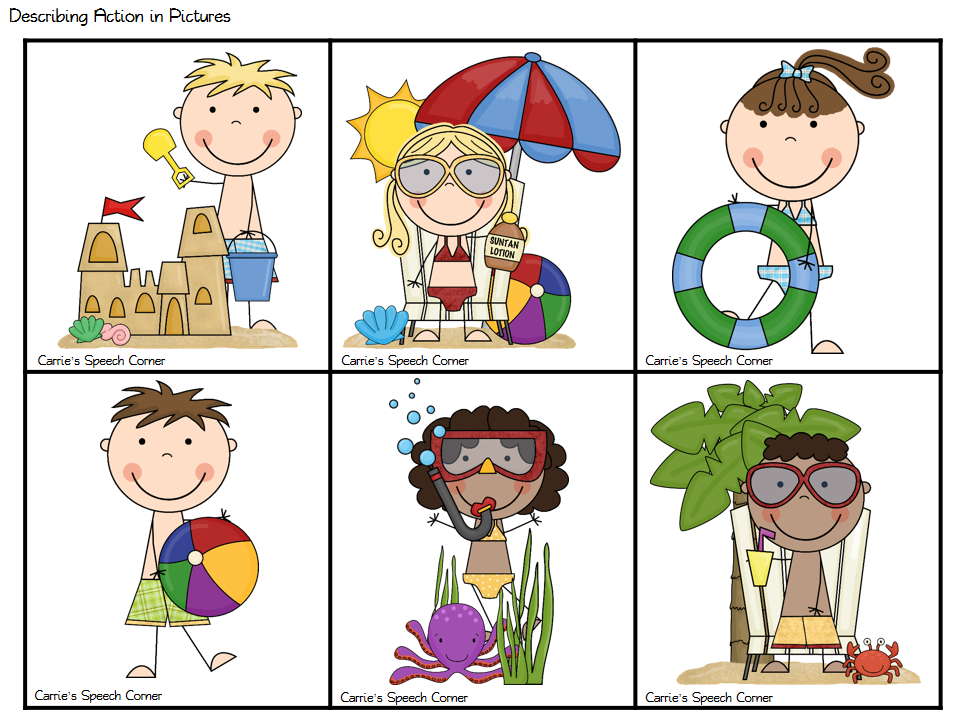 Carrie's Speech Corner: Summer Themed Preschool Language Pack