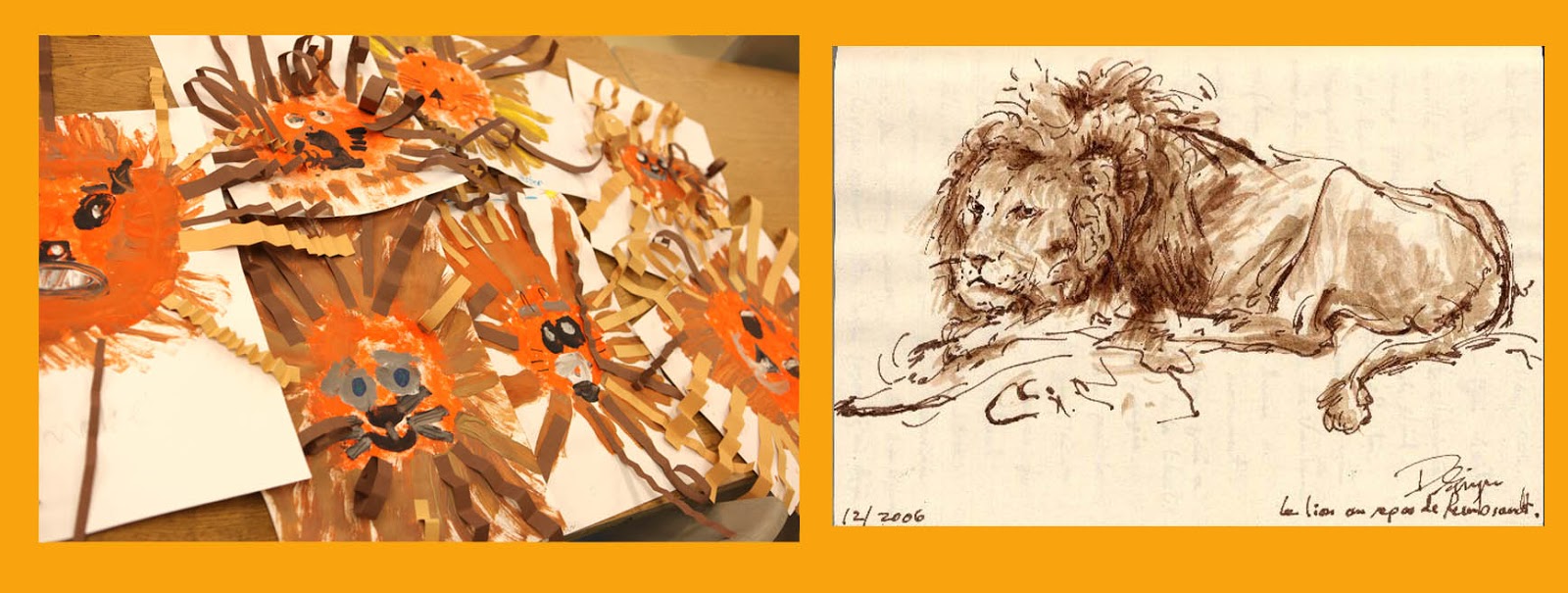 Art Project Girl: Texture Lions