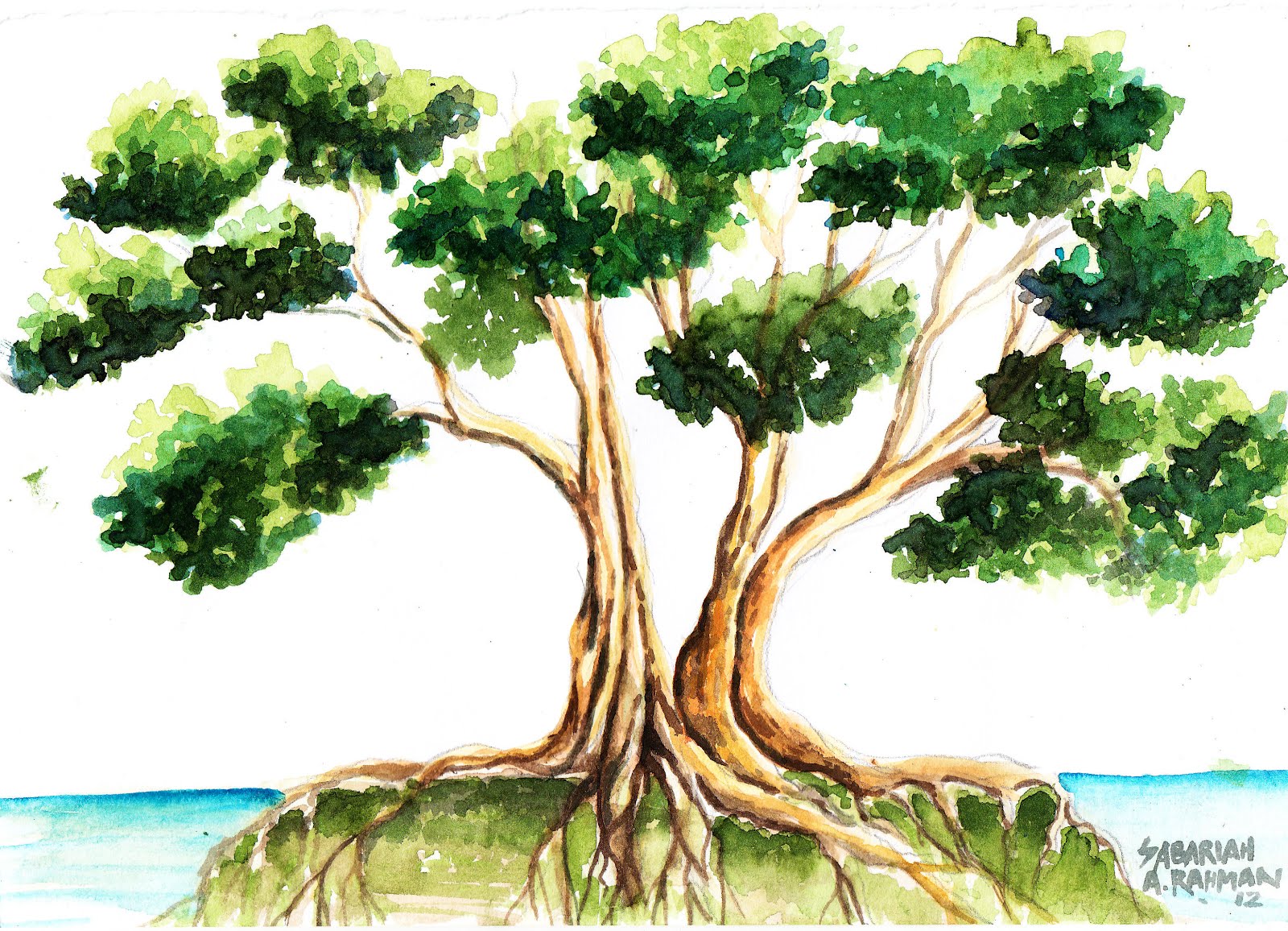 galeri seni muar: Teknik Catan Air ( water colour )