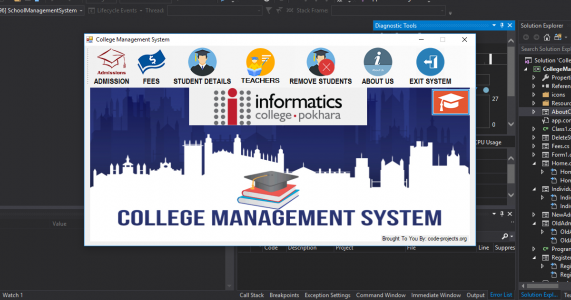 College Management System in C# with source code | Complete Project with database