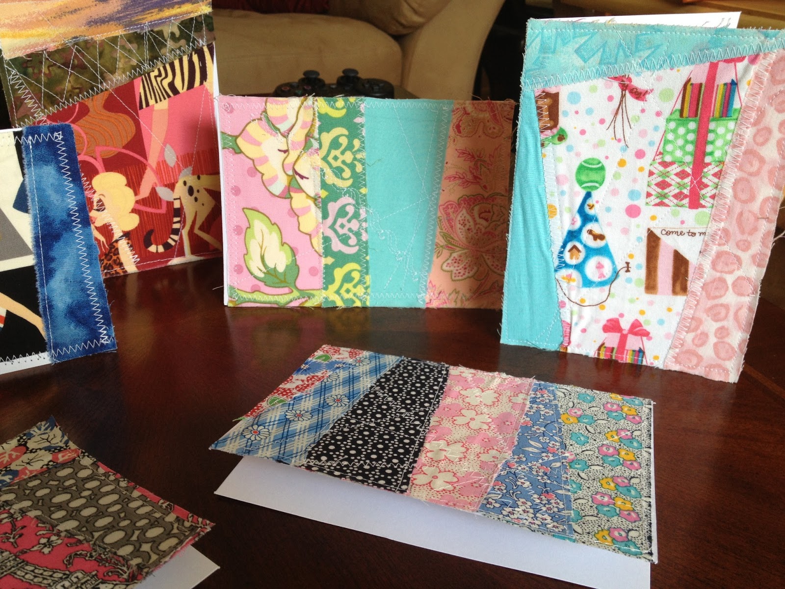 DIY Tutorial: Stitched Fabric Cards
