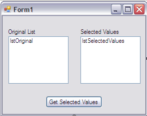 Code Seeker: Get SelectedValues from Listbox Control in VB.NET