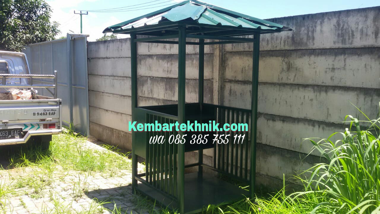 Pos Besi Minimalis - Desain Pos Satpam Besi Model Minimalis