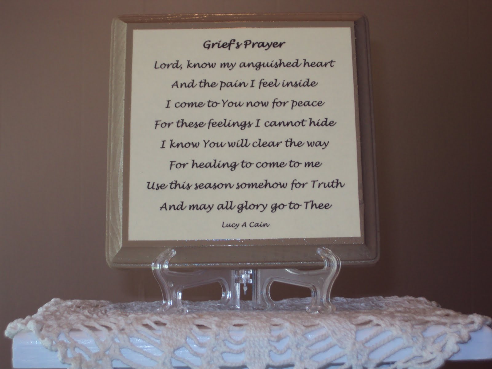 Simple Prayers Wall Plaques (All Glory Is His Writing Ministry): Sample ...