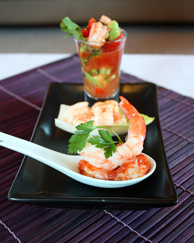 Vanilla Clouds and Lemon Drops: Prawn Cocktail Trio