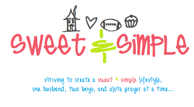 Sweet & Simple: Monogramed Pillow