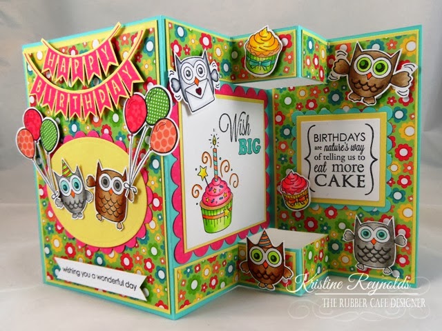 Stamping & Scrapping in California: Tri-Fold Birthday Card