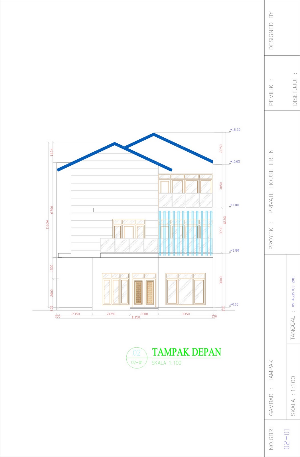 Freelance Drafter & Design: Gambar Kerja Rumah Tinggal 3 Lantai Freelance Drafter & Design: Gambar Kerja Rumah Tinggal 3 Lantai
