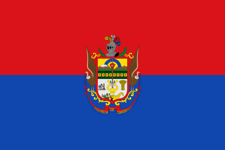 PROVINCIA CHIMBORAZO : Bandera escudo e himno de chimborazo