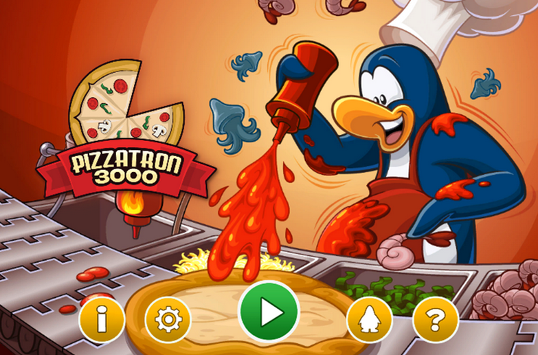 Club Penguin Canoa: Novo Pizzatron 3000 Para Jogar no Site da Disney