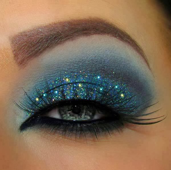 MAKE UP AZUL BRILHANTE | Dicas Femininas