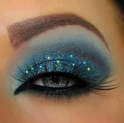 MAKE UP AZUL BRILHANTE | Dicas Femininas