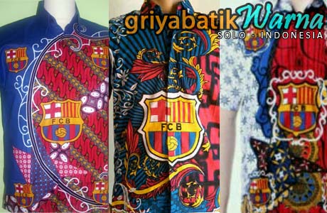 Batik Bola Barcelona - Batik Warna