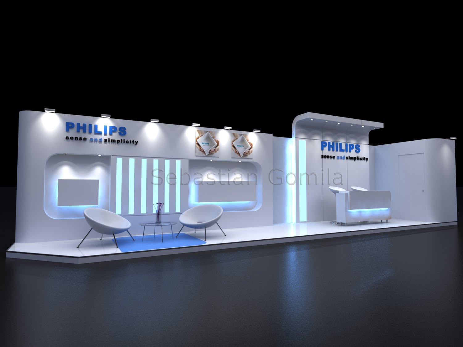 stand philips (With images) | Exhibition stand design, Exhibition booth ...