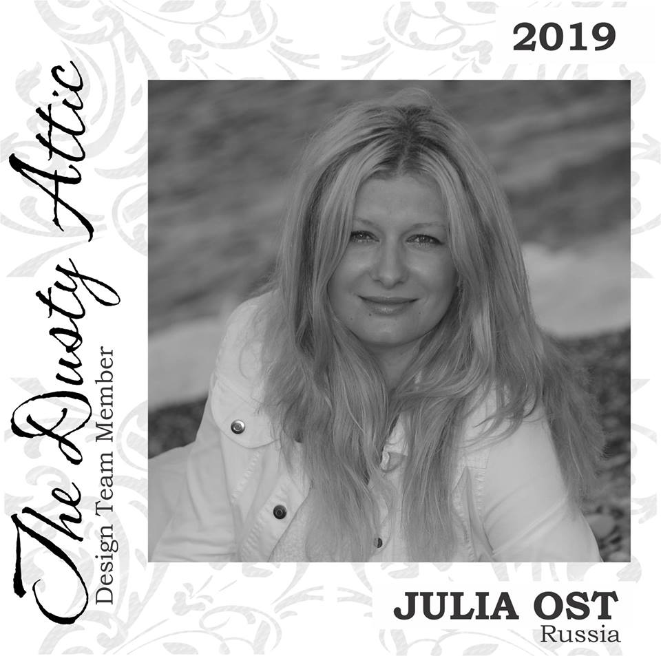 Julia Ost handmade: Морской холст для Dusty Attic ...Never Stop ...