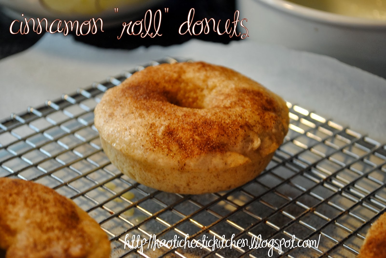 cinnamon "roll" donut