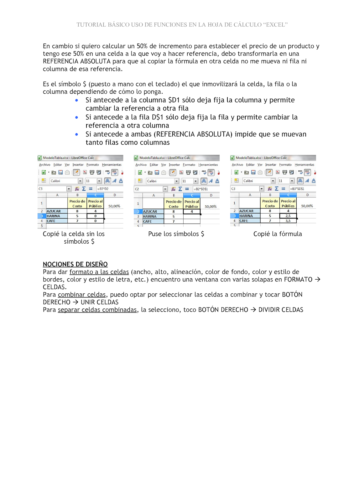 Área Informática - Nivel Primario: PASOS BÁSICOS EN EXCEL