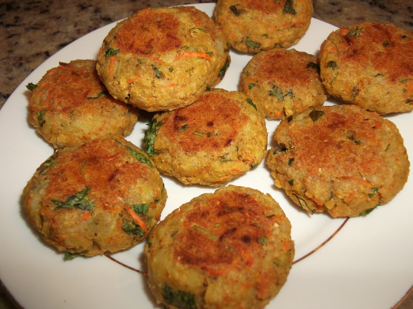HCF: Baked Soya and Potatoes , Cheese tikkis