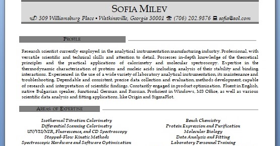 Staff Scientist Sample Resume Format in Word Free Download