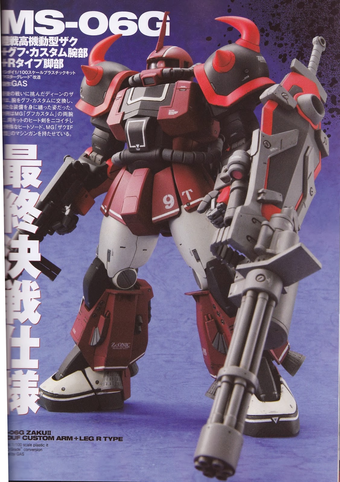 1/100 MS-06G Zaku II Gouf Custom Arm + Leg R Type - Custom Build