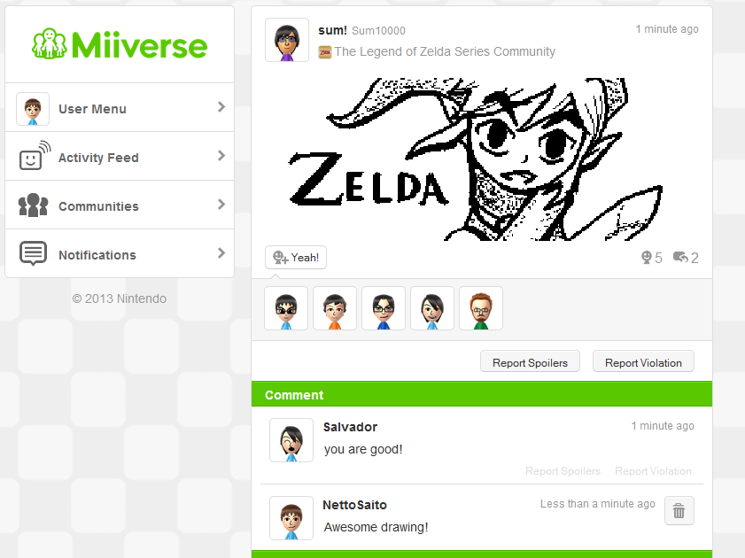 Netto's Game Room: Miiverse Now on PCs and Mobile Devices!