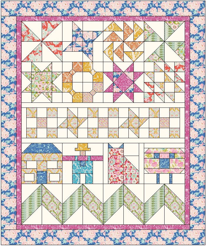 Beginnings Quilt Along Rows and Borders | The Intrepid Thread