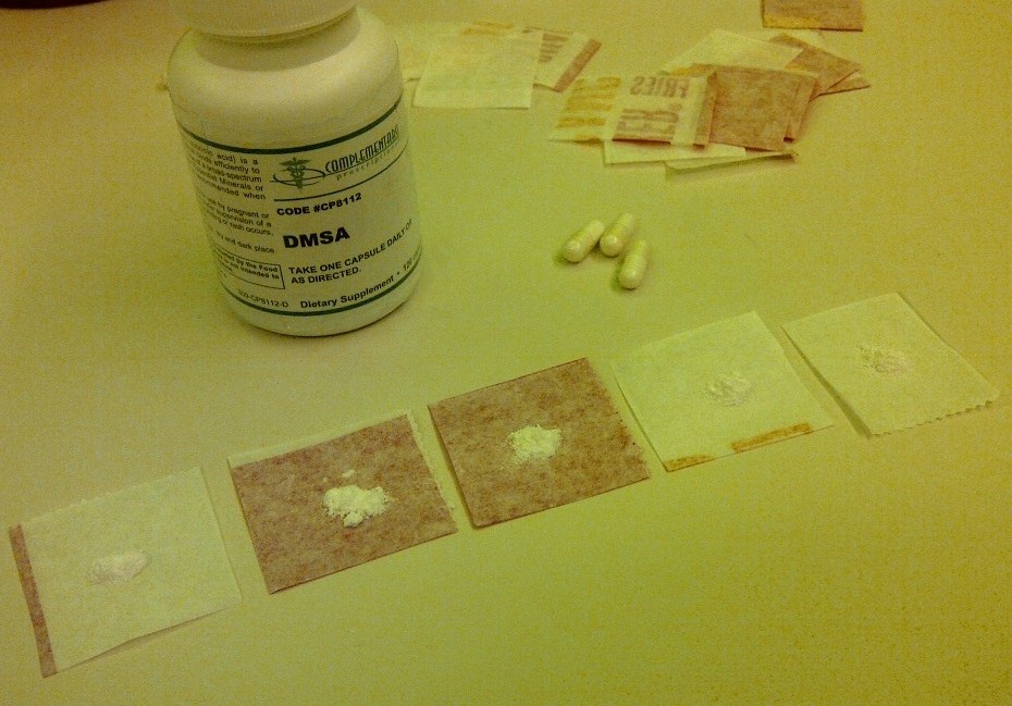 Sunshine after the rain: Dividing a 25 mg DMSA