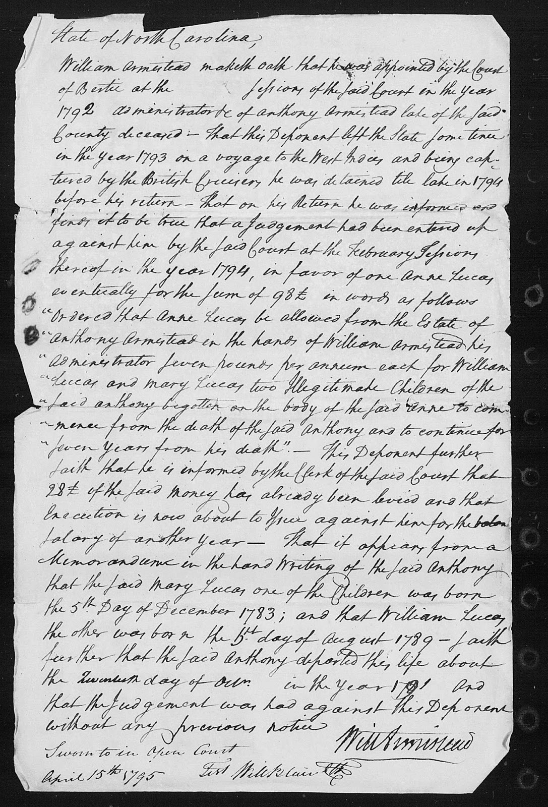 Meixner Messages: Armistead Family History #12