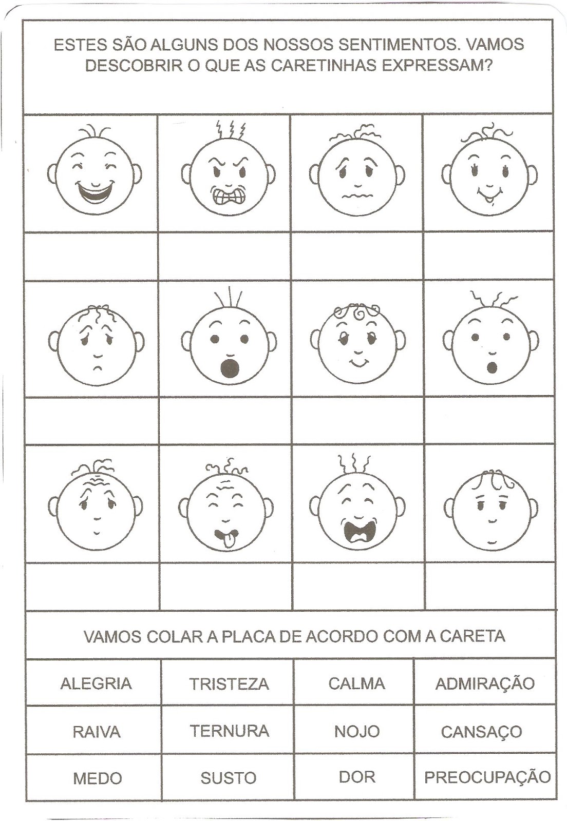 Atividade Sentimentos E Emoções - FILECLOUD Atividade Sentimentos E Emoções - FILECLOUD