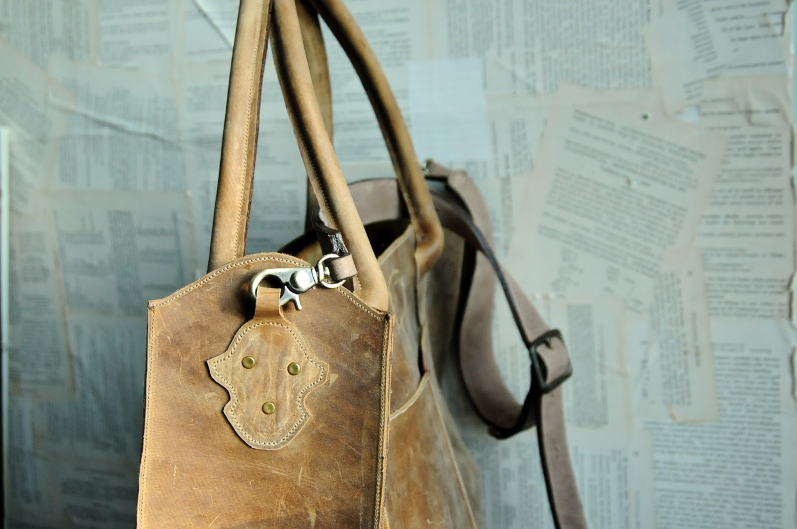 OPHILYA.: Handmade Rustic Leather Satchel