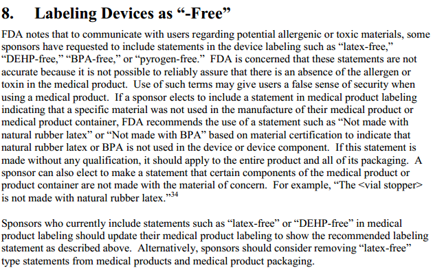 Medical Device Blog: Latex Free Labeling Revisited