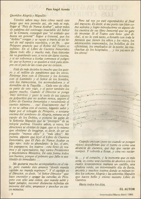 CARLOS GIMÉNEZ creador teatral: ALEGRÍA Y MAPULÍN, de Carlos Giménez ...